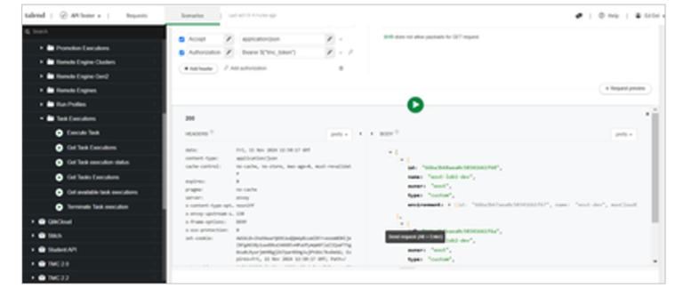 Exploring Talend Management Console API with Talend API Tester – QQinfo